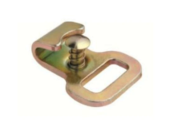 safety flat hook, hook with safety clip, zinc plating flat hook ...